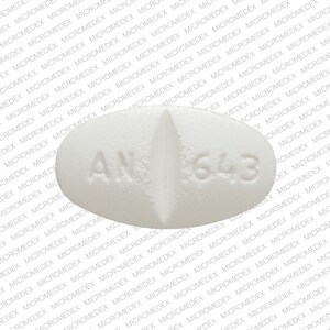 Pill Finder: AN 643 White Elliptical / Oval - Medicine.com