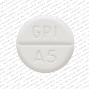 Pill Finder: GPI A5 White Round - Medicine.com