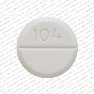 Pill Finder: 104 White Round - Medicine.com