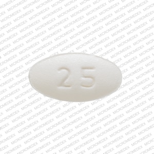 Pill Finder: 25 113 White Elliptical / Oval - Medicine.com