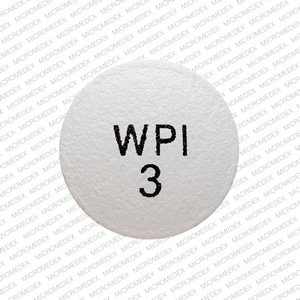 Pill Finder: WPI 3 White Round - Medicine.com