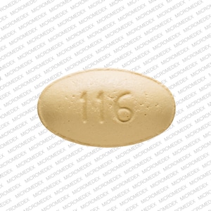 Pill Finder: 116 Yellow Elliptical / Oval - Medicine.com