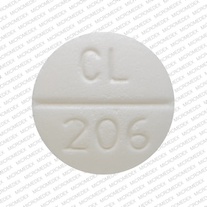 Pill Finder: CL 206 White Round - Medicine.com