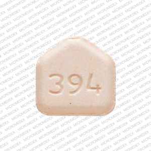Pill Finder: 394 Peach Five-sided - Medicine.com