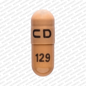 Pill Finder: CD 129 Brown Capsule-shape - Medicine.com