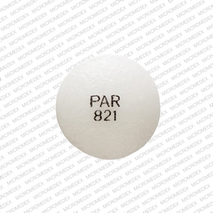 Pill Finder: PAR 821 White Round - Medicine.com