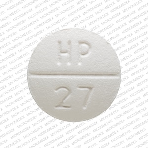 Pill Finder: HP 27 White Round - Medicine.com