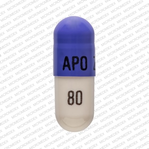 Pill Finder: APO ZIP 80 Purple Capsule-shape - Medicine.com