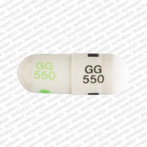 Pill Finder: GG 550 GG 550 White Capsule-shape - Medicine.com