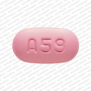 Pill Finder: A59 Pink Elliptical / Oval - Medicine.com