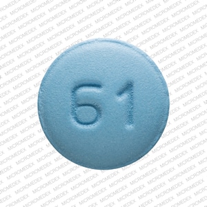 Pill Finder: E 61 Blue Round - Medicine.com
