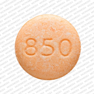 Pill Finder: Logo (Actavis) 850 Orange Round - Medicine.com