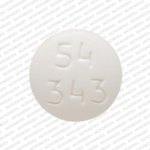 Pill Finder: 54 343 White Round - Medicine.com