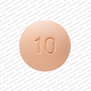 Pill Finder: 10 Peach Round - Medicine.com