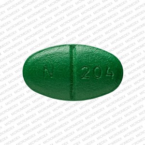 Pill Finder: 400 N 204 Green Elliptical / Oval - Medicine.com