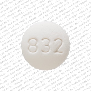 Pill Finder: 832 3 8 White Round - Medicine.com