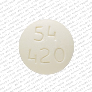 Pill Finder: 54 420 Yellow Round - Medicine.com