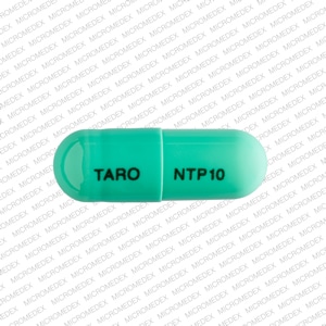 Pill Finder: TARO NTP 10 Green Capsule-shape - Medicine.com