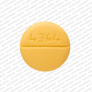 Pill Finder: TEVA 4364 Yellow Round - Medicine.com