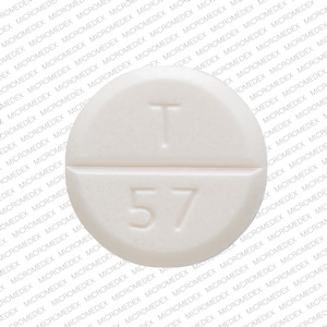 Pill Finder: T 57 White Round - Medicine.com