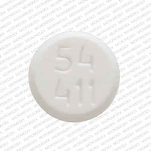 Pill Finder: 54 411 White Round - Medicine.com