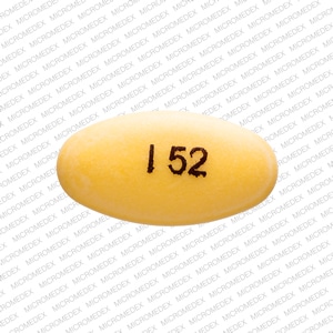 Pill Finder: I 52 Yellow Elliptical / Oval - Medicine.com