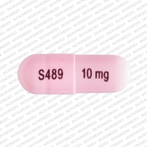 Pill Finder: S489 10 mg Pink Capsule-shape - Medicine.com