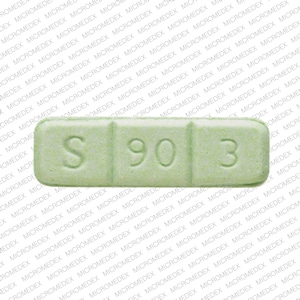 Pill Finder: S 90 3 Green Rectangle - Medicine.com