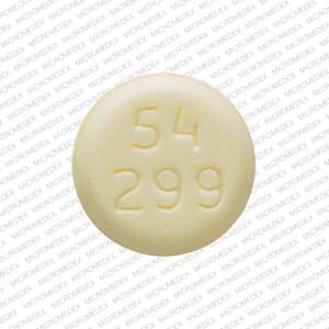 Pill Finder: 54 299 Yellow Round - Medicine.com