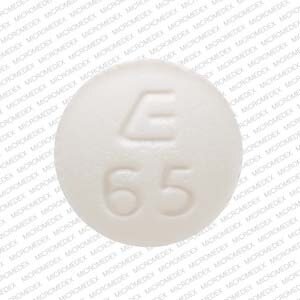 Pill Finder: E 65 White Round - Medicine.com