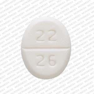 Pill Finder: WPI 22 26 White Elliptical / Oval - Medicine.com