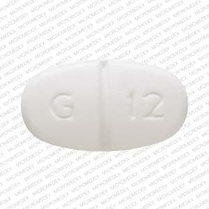 Pill Finder: G 12 White Elliptical / Oval - Medicine.com