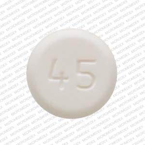 Pill Finder: W 45 White Round - Medicine.com