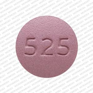 Pill Finder: S 525 Purple Round - Medicine.com
