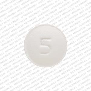 Pill Finder: 5 White Round - Medicine.com