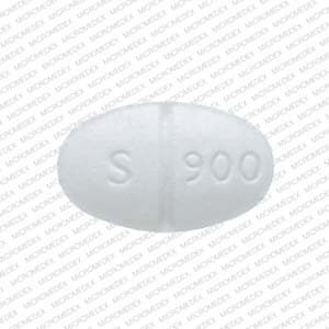 Pill Finder: S 900 White Elliptical / Oval - Medicine.com