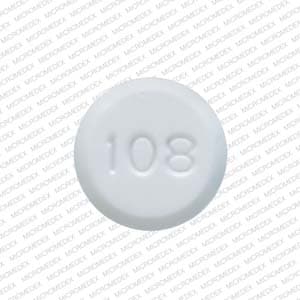 Pill Finder: 108 White Round - Medicine.com