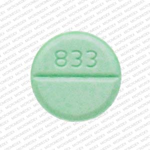 Pill Finder: TEVA 833 Green Round - Medicine.com