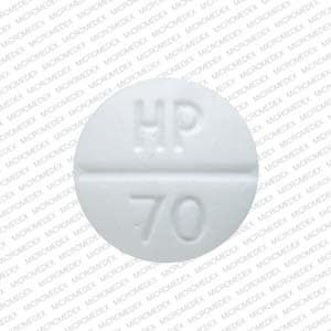 Pill Finder: HP 70 White Round - Medicine.com