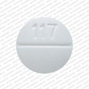 Pill Finder: 117 White Round - Medicine.com