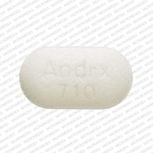 Pill Finder: Andrx 710 White Elliptical / Oval - Medicine.com