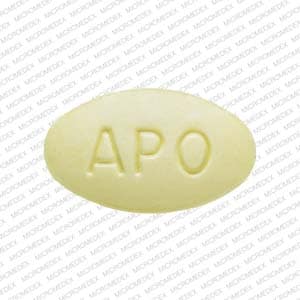 Pill Finder: APO 75 50 Yellow Elliptical / Oval - Medicine.com