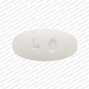Pill Finder: 40 White Elliptical / Oval - Medicine.com