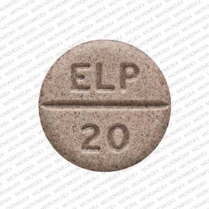 Pill Finder: ELP 20 Gray Round - Medicine.com