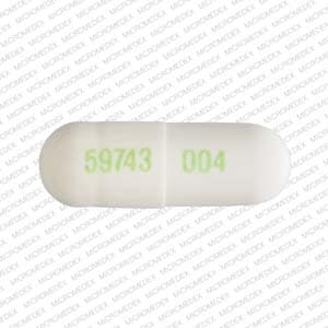 Pill Finder: 59743 004 White Capsule-shape - Medicine.com