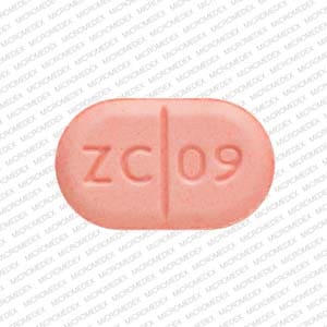 Pill Finder: ZC 09 Pink Elliptical / Oval - Medicine.com