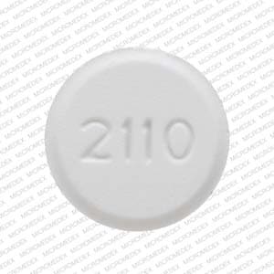 Pill Finder: V 2110 White Round - Medicine.com