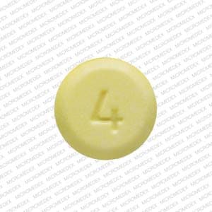 Pill Finder: P 4 Yellow Round - Medicine.com