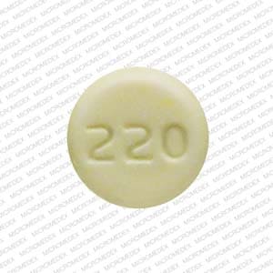 Pill Finder: 220 Yellow Round - Medicine.com