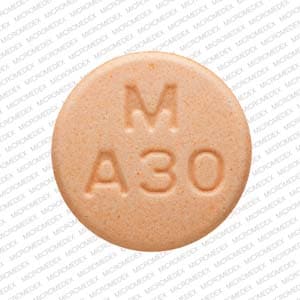 Pill Finder: M A30 Peach Round - Medicine.com